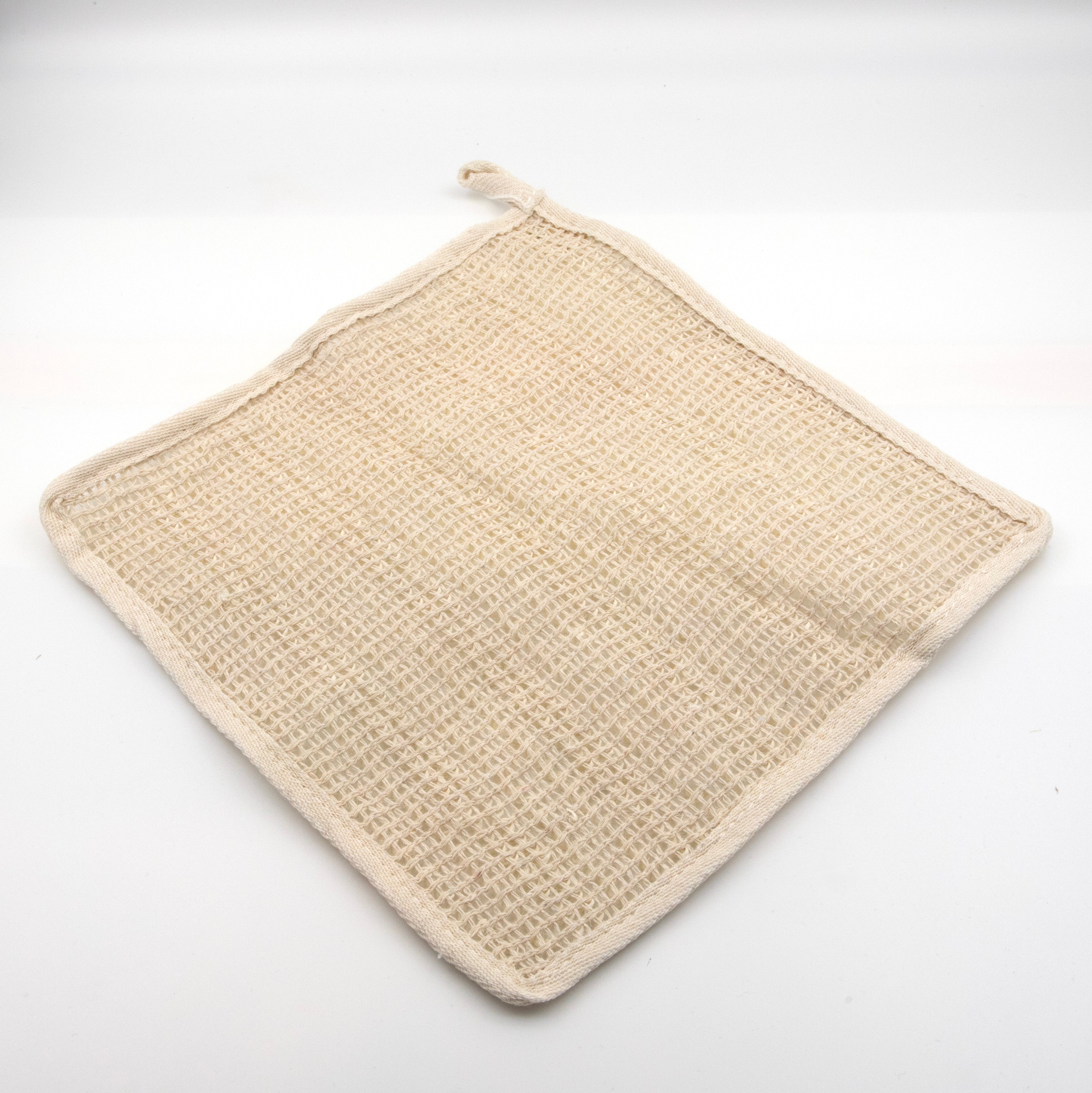 Sisal Exfoliating Bath Cloth – Natural Body Scrubber | Kheyleve – Kheyleve